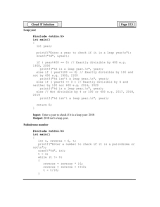 9.C Programming | PDF