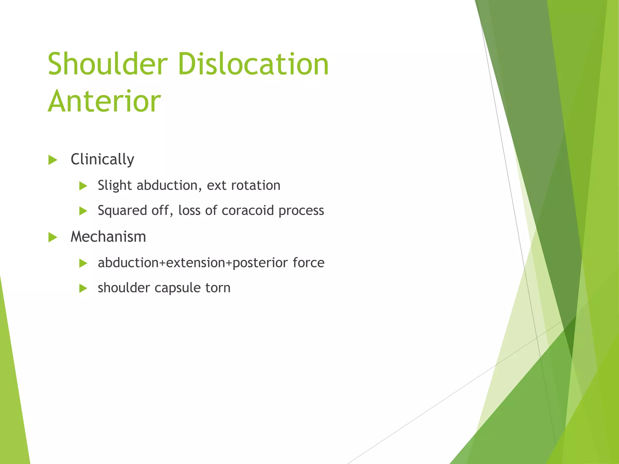 Injuries around the shoulder | PPT