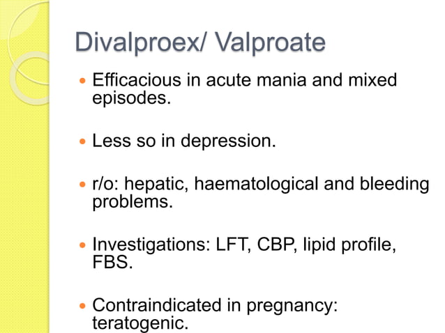 9. Management of BPAD.pptx | Mental Health | Diseases and Conditions
