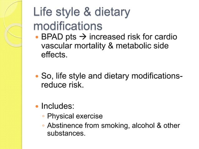 9. Management of BPAD.pptx | Mental Health | Diseases and Conditions