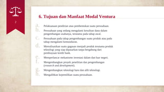 9. Tujuan dan Manfaat Modal Ventura.pptx