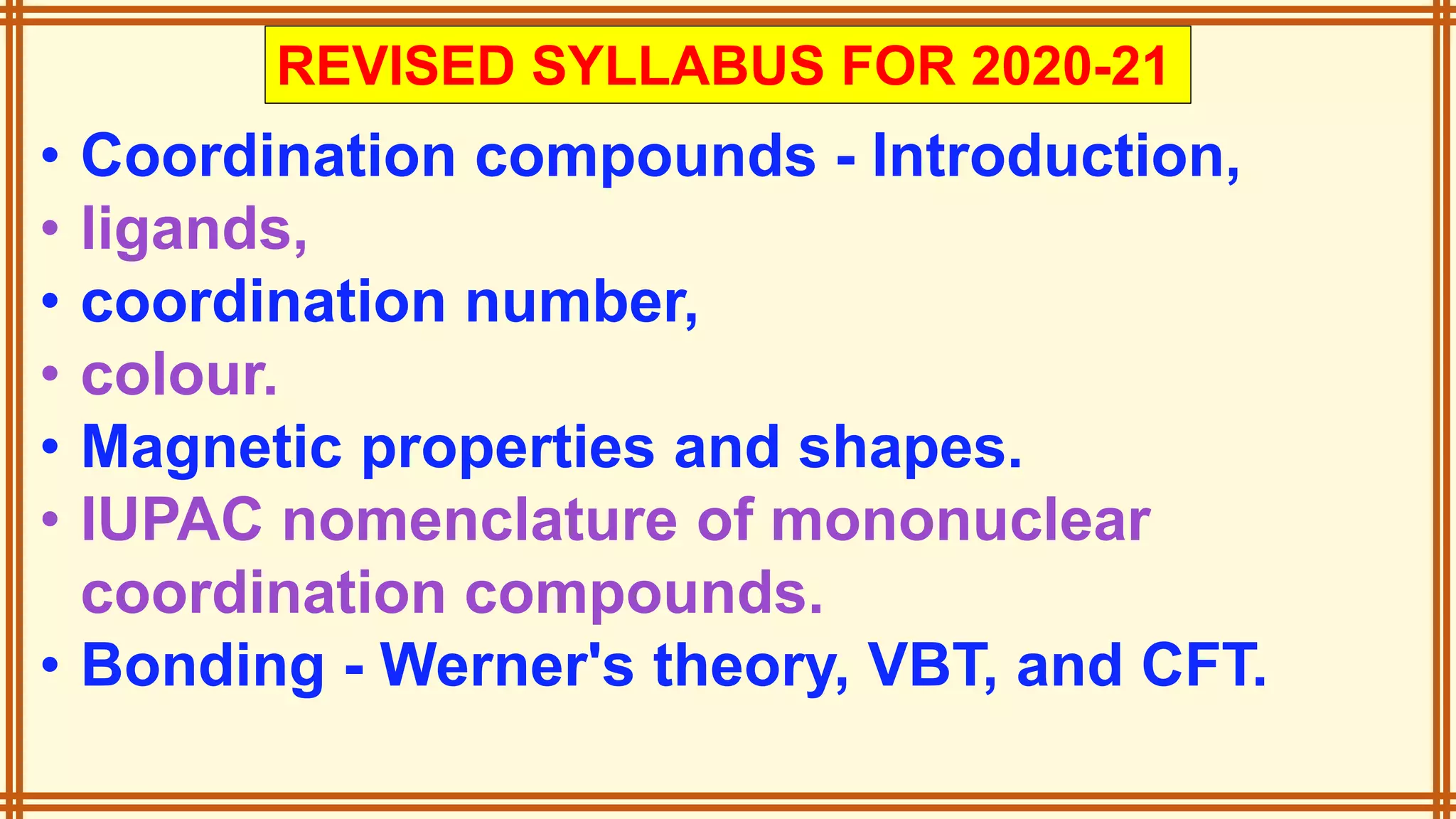 9. Coordination compounds class 12-1.pptx | Chemistry | Science
