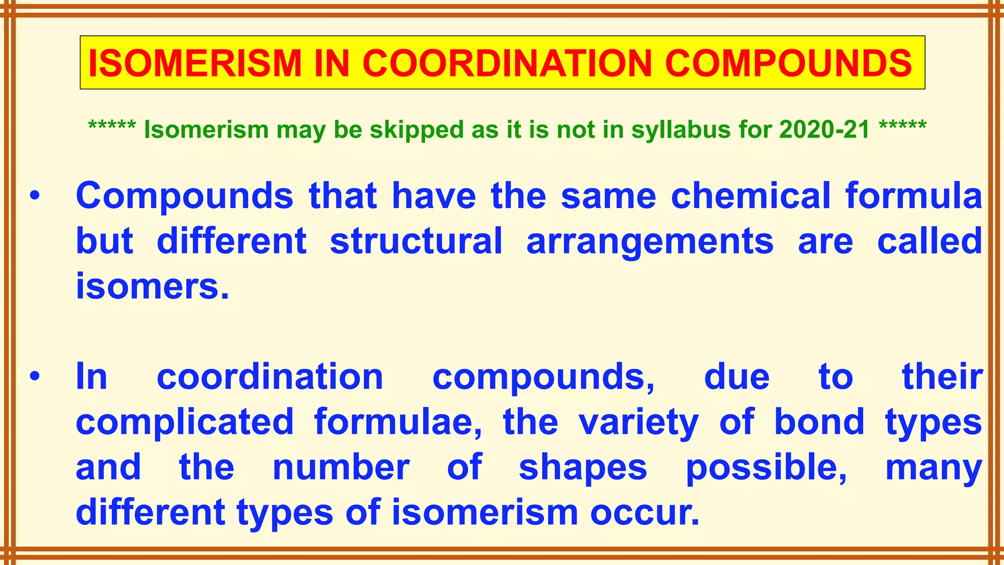 9. Coordination compounds class 12-1.pptx | Chemistry | Science