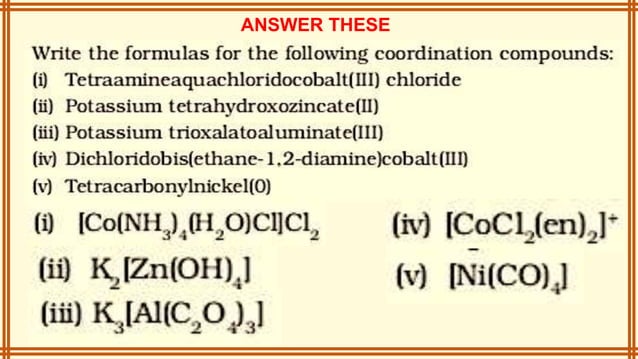 9. Coordination compounds class 12-1.pptx | Chemistry | Science