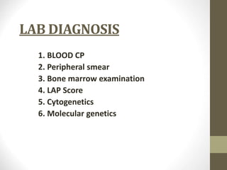 9. Chronic Myeloid Leukaemia.ppt | Blood Disorders | Diseases and Conditions