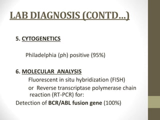 9. Chronic Myeloid Leukaemia.ppt | Blood Disorders | Diseases and Conditions