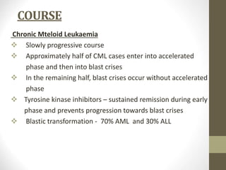 9. Chronic Myeloid Leukaemia.ppt | Blood Disorders | Diseases and Conditions