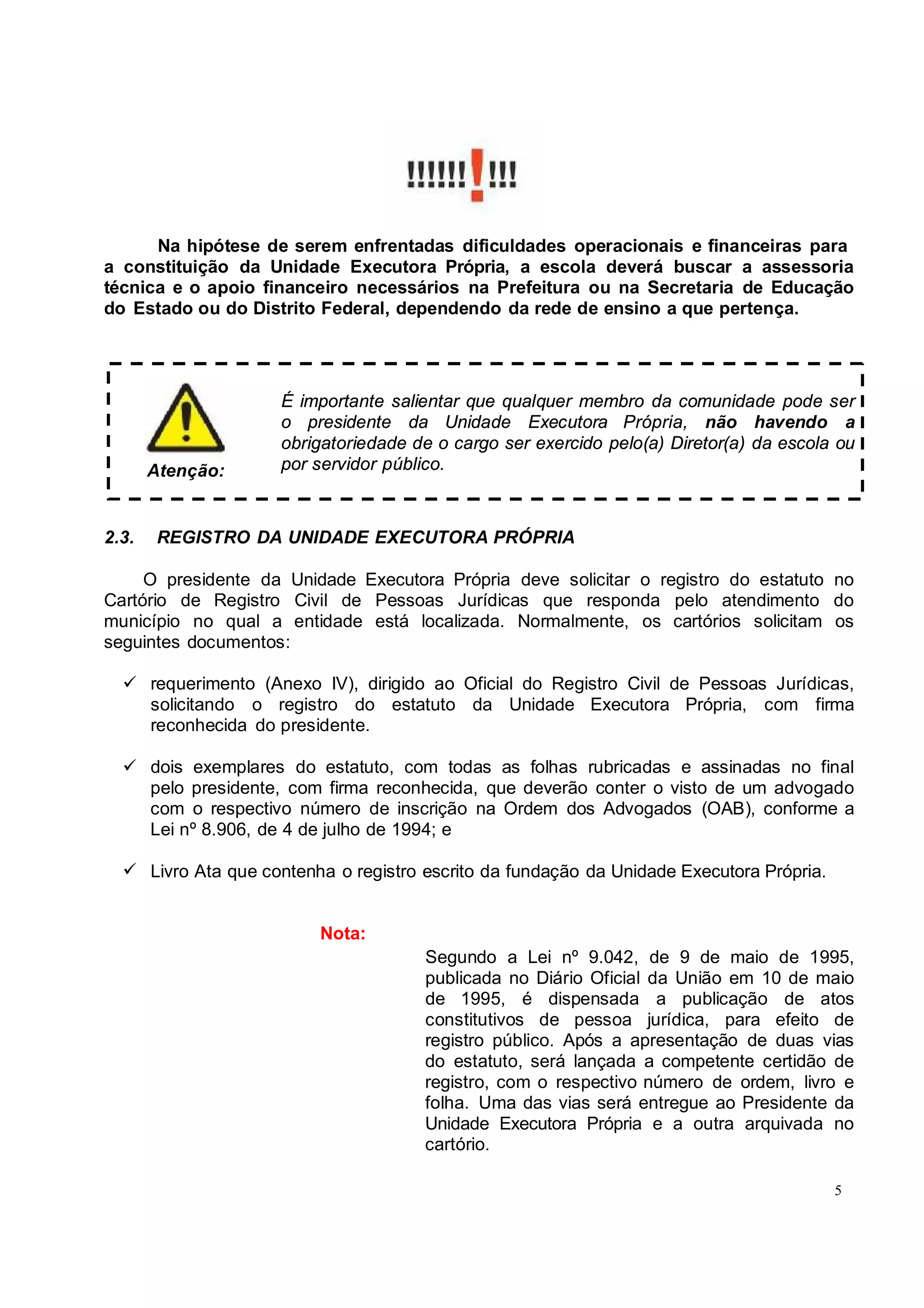 9. Manual de Orientao para Constituio de Unidade Executora Prpria UEx.pdf
