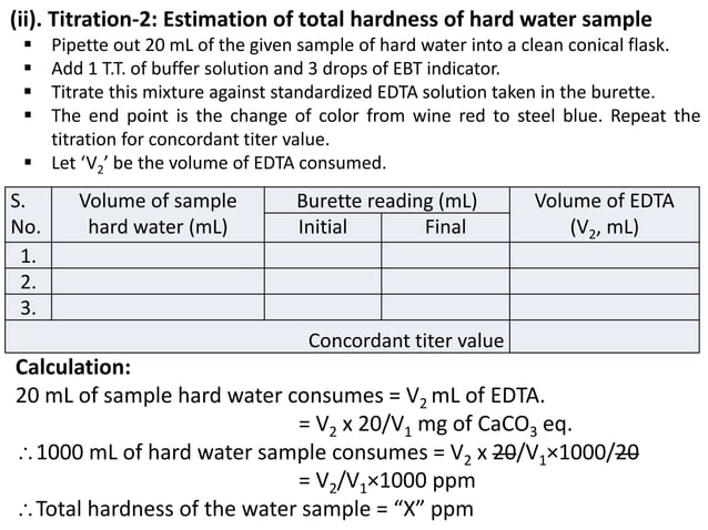 9. EDTA hardness.pptx | Chemistry | Science