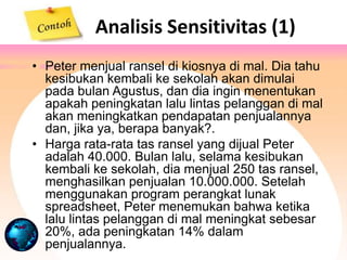 Measuring Benefits & Sensitivity Analysis _ Cost Benefit Analysis (CBA ...