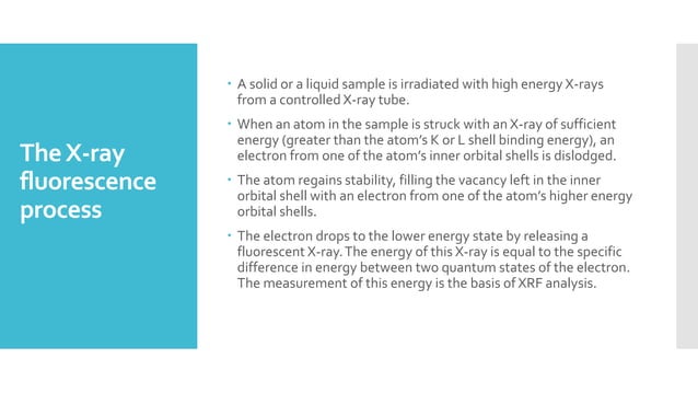 9. XRF (X-ray Fluorescence).pptx | Chemistry | Science