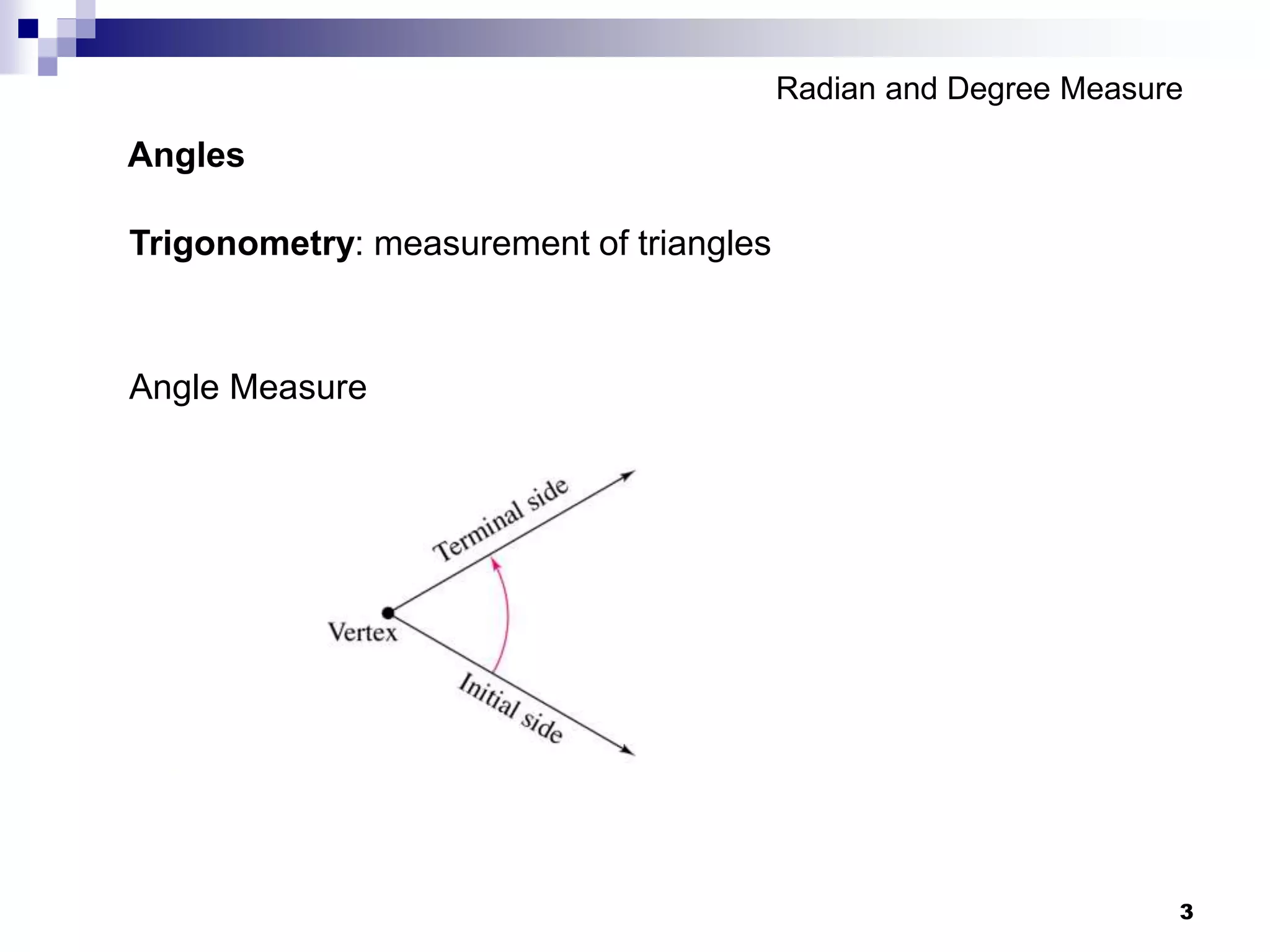 9.2 Radian and Degree Measure.ppt