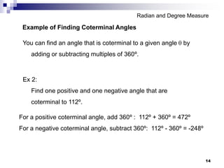9.2 Radian and Degree Measure.ppt