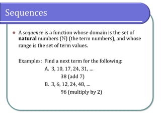 9.1 Sequences and Their Notations | PPT