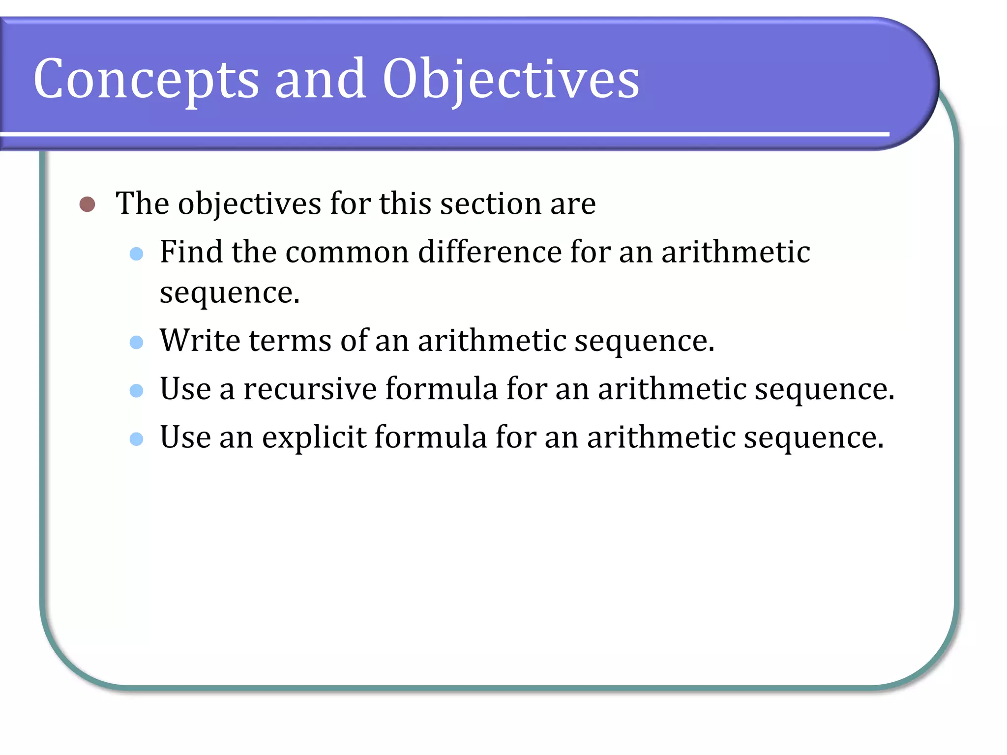 9.2 Arithmetic Sequences | PDF | Education