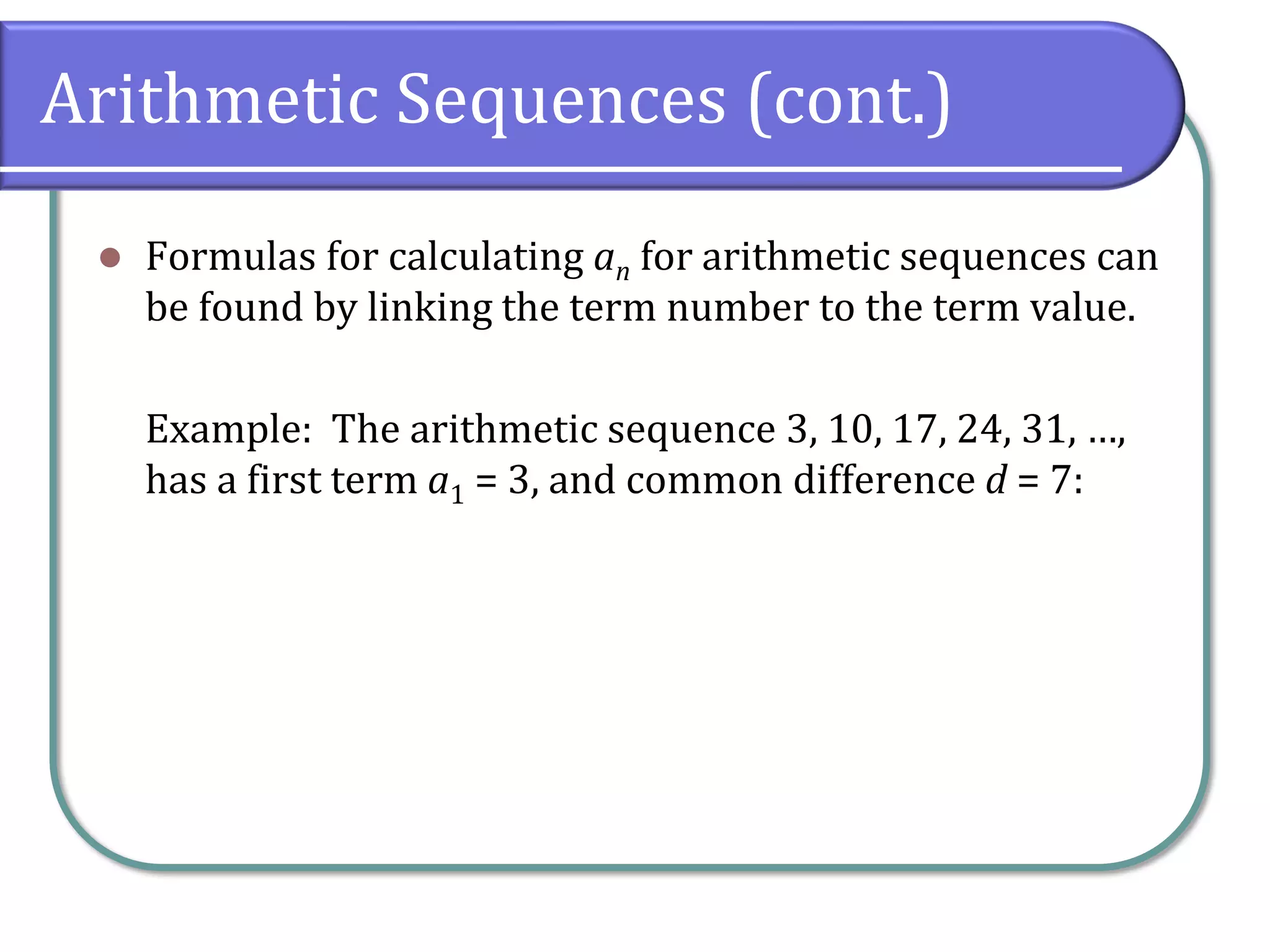 9.2 Arithmetic Sequences | PDF
