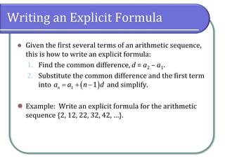 9.2 Arithmetic Sequences | PDF