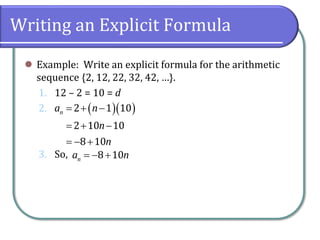 9.2 Arithmetic Sequences | PDF