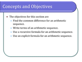 9.2 Arithmetic Sequences | PDF