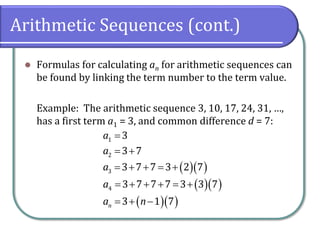 9.2 Arithmetic Sequences | PDF | Education
