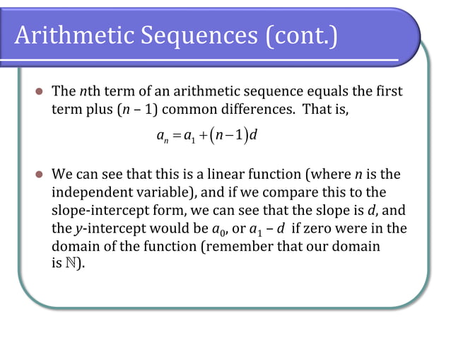 9.2 Arithmetic Sequences | PDF | Education