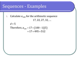 9.2 Arithmetic Sequences | PDF