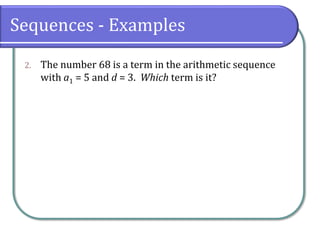 9.2 Arithmetic Sequences | PDF