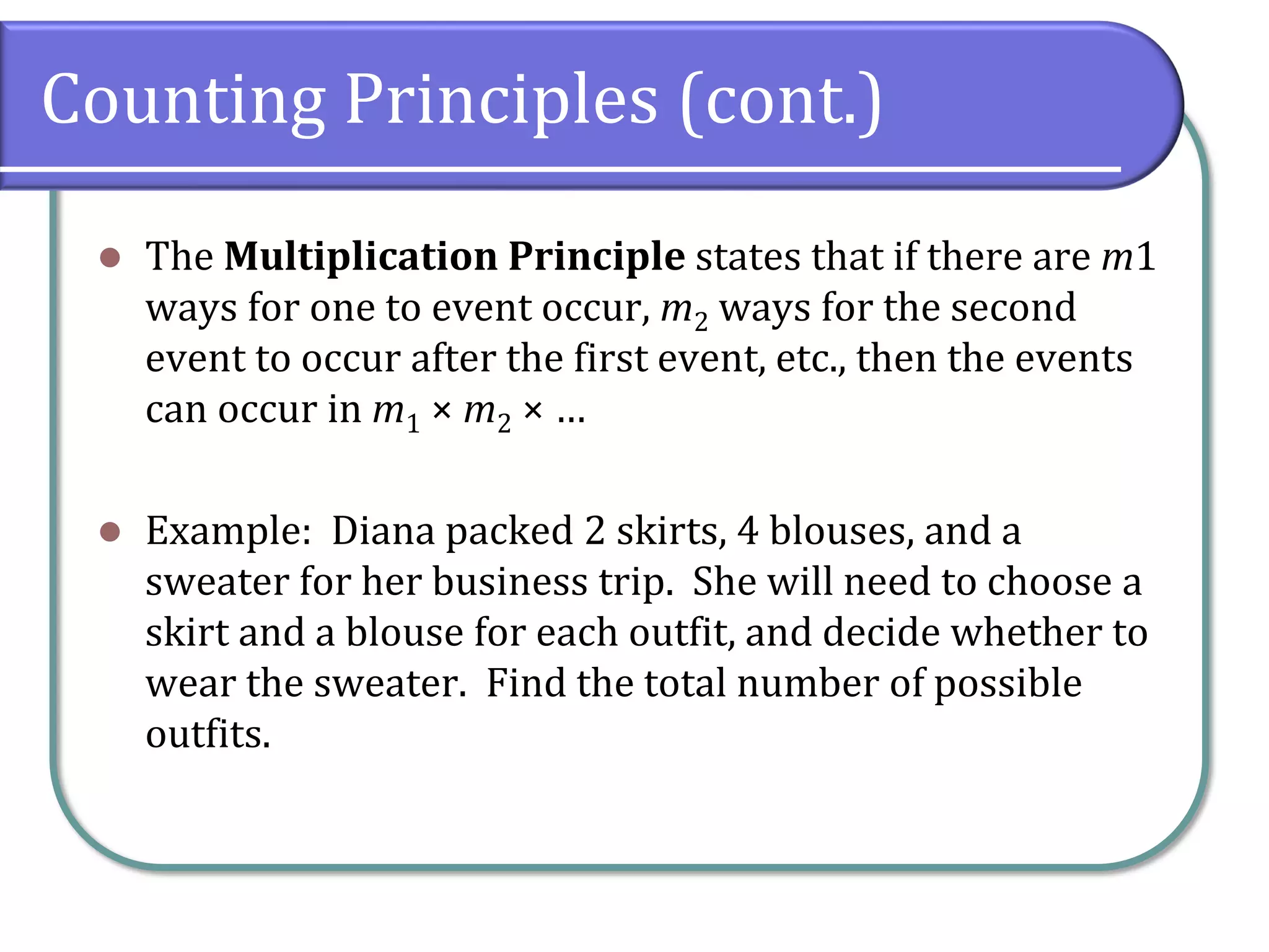 9.5 Counting Principles | PDF
