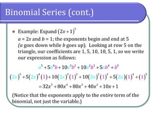 9.6 Binomial Theorem | PPT