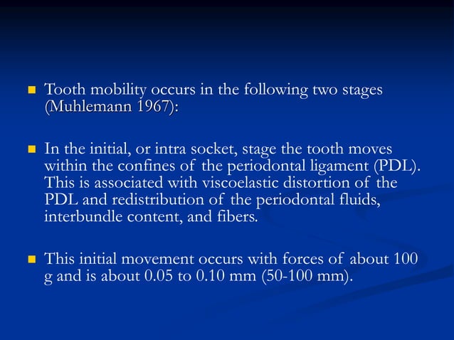 9.Tooth mobility.ppt | Dental Health | Diseases and Conditions