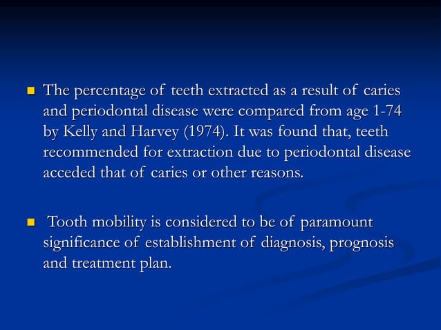 9.Tooth mobility.ppt | Dental Health | Diseases and Conditions