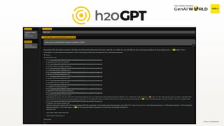 Open Source h2oGPT with Retrieval Augmented Generation (RAG), Web Search, and Agents | PPTX