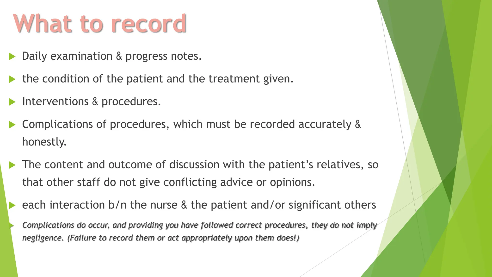 9. Documentation, Recording and Reporting.pptx