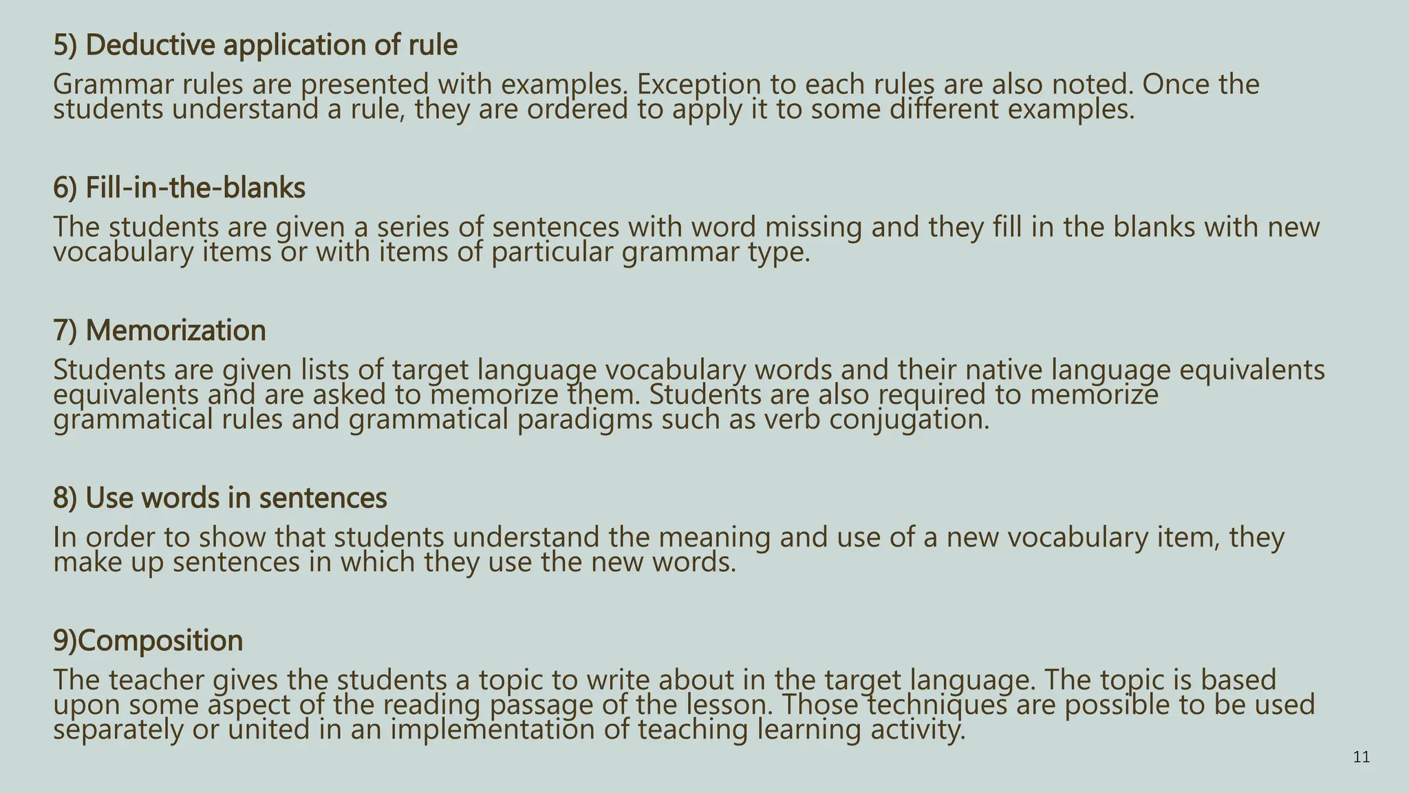 9. GRAMMAR TRANSLATION METHOD in language teaching.pptx | Homework and ...