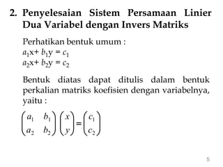 Aplikasi Matriks Dalam Menyelesaikan SPLDVnya.pptx