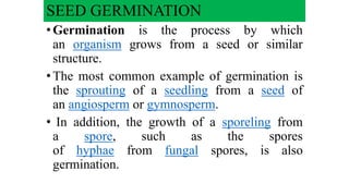 9.Seed, Classes of seed and Seed germination.pptx