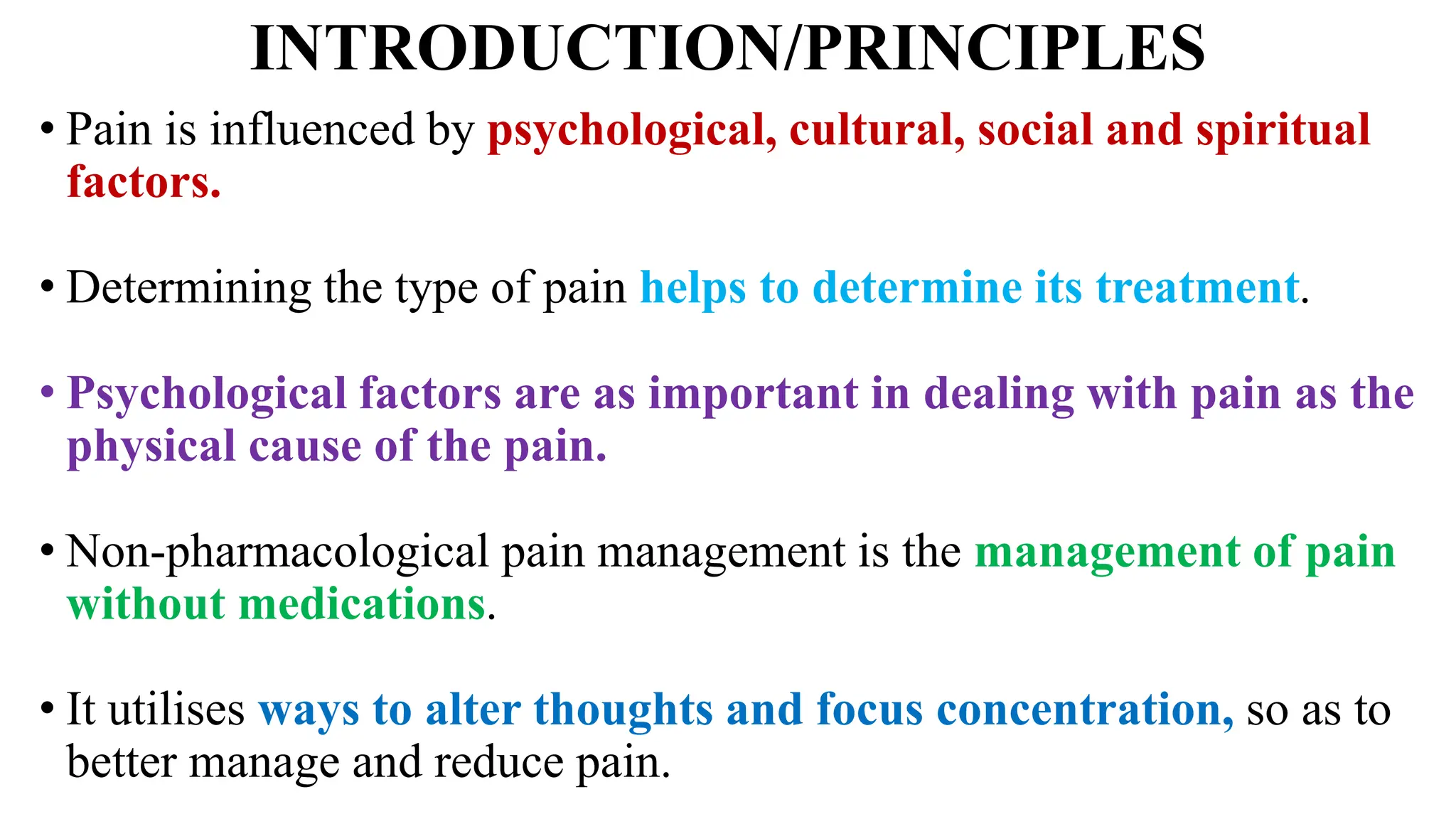 9. Non Pharmacological Methods of Pain Management.PPTX
