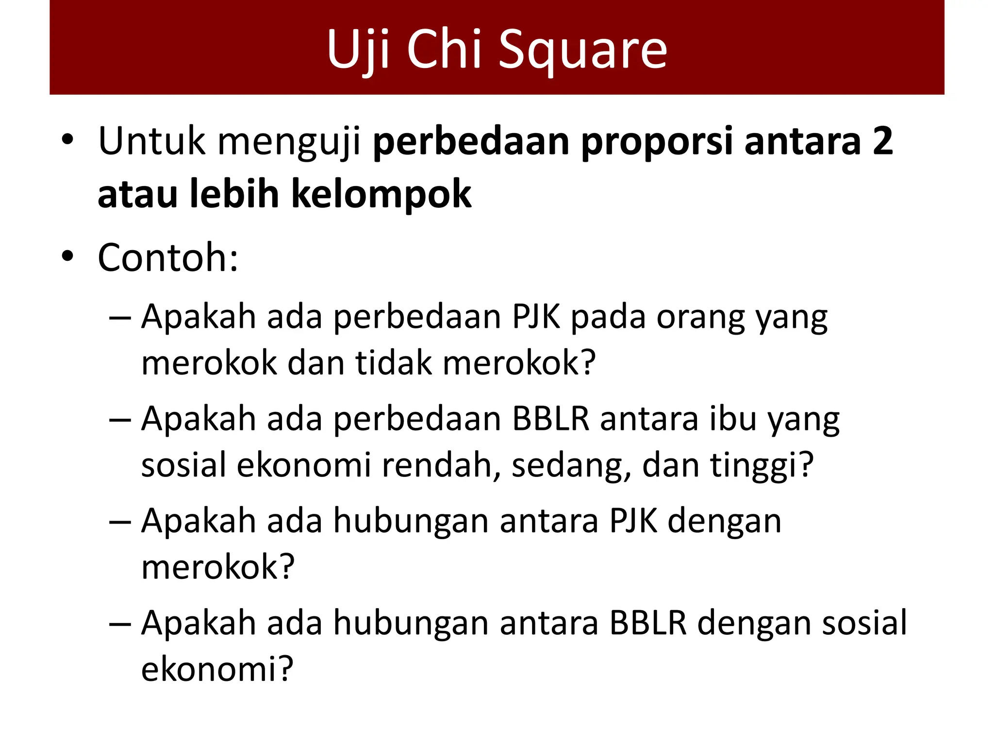 PPT Uji Chi Square dengan Cara SPPS dimudahkan | PPT