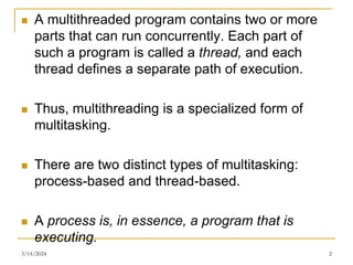 9.multi-threading latest(MB).ppt . | PPT