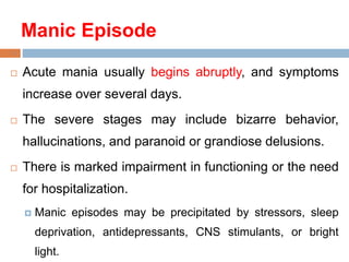 9. Bipolar Disorder.pptx for pharmacy students | PPTX