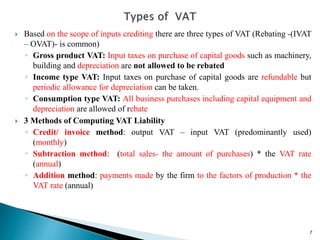 Law of VAT and TOT Lecture Notes in ppts | PPTX