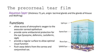 artificial tears and viscoelastic eye medicines | PPTX