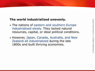 9.1 the industrial revolution spreads.ppt | Chemistry | Science