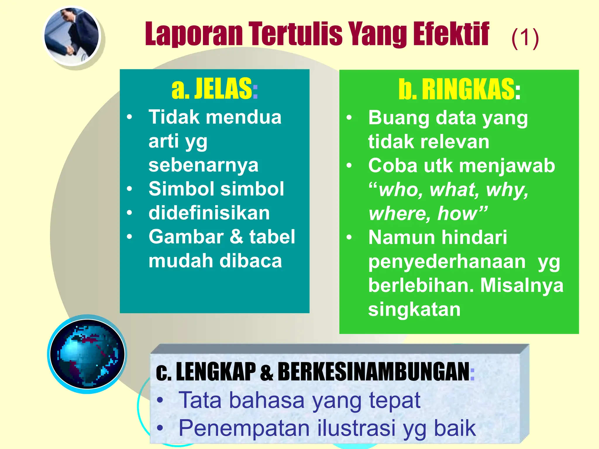 Laporan Tertulis yang Efektif _ Training "Effective REPORT WRITING SKILL". | PPT