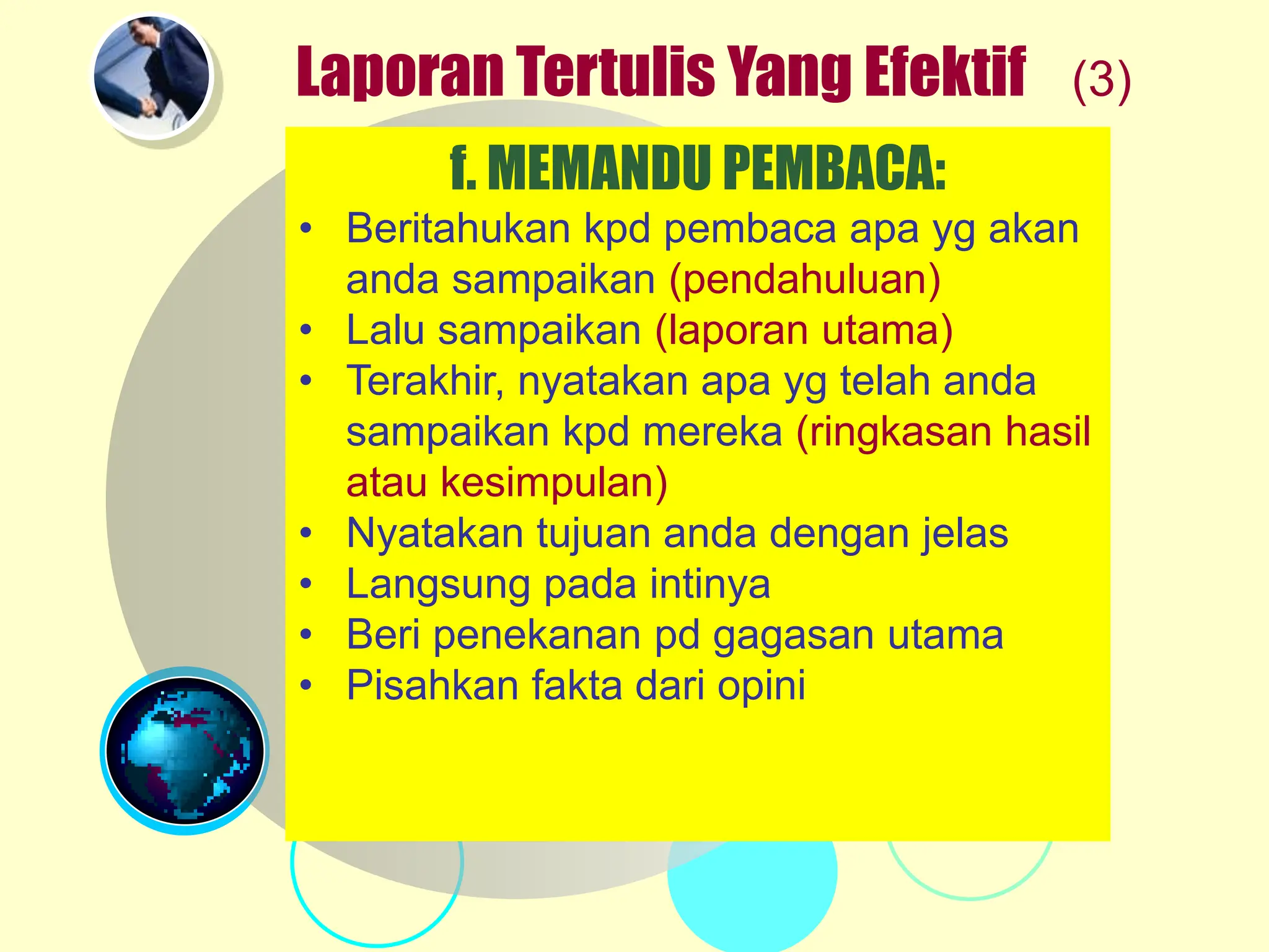Laporan Tertulis yang Efektif _ Training "Effective REPORT WRITING SKILL". | PPT