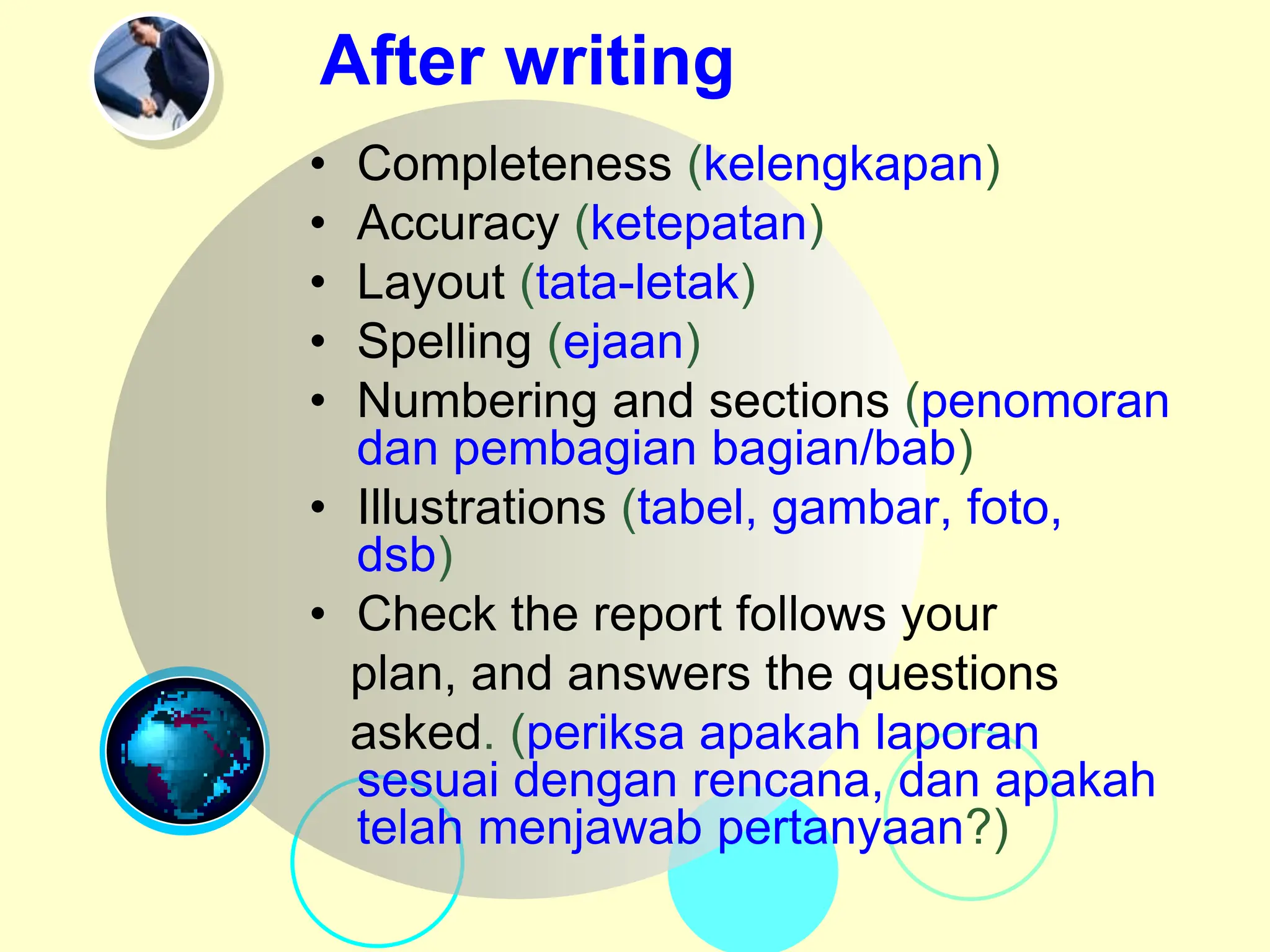 Laporan Tertulis yang Efektif _ Training "Effective REPORT WRITING SKILL". | PPT