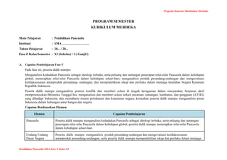 PROMES Kurikulum Merdeka Mata Pelajaran Pendidikan Pancasila | DOCX