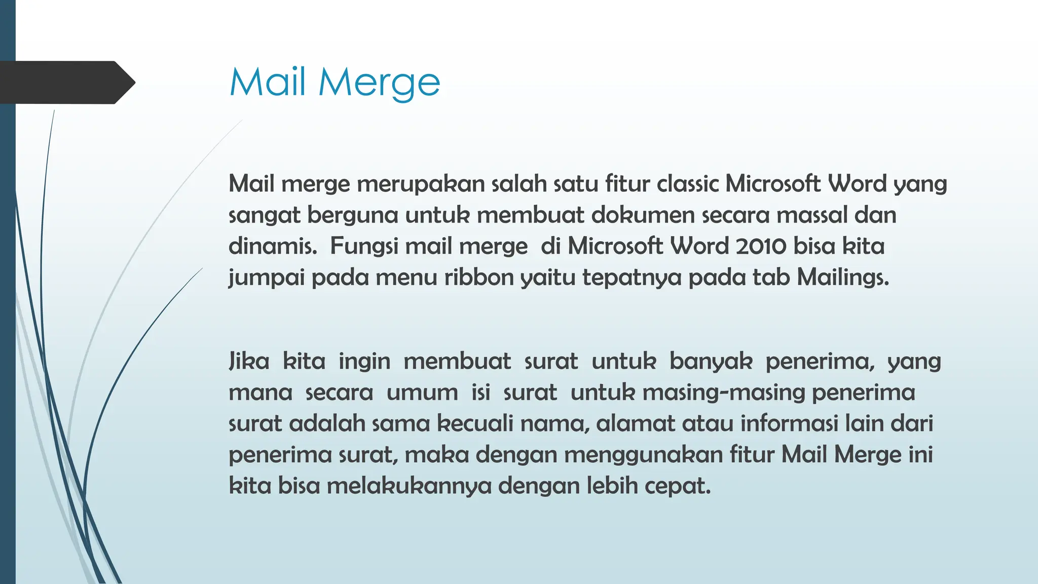 pembuatan margin mail merge pada excel dan belajar | PDF