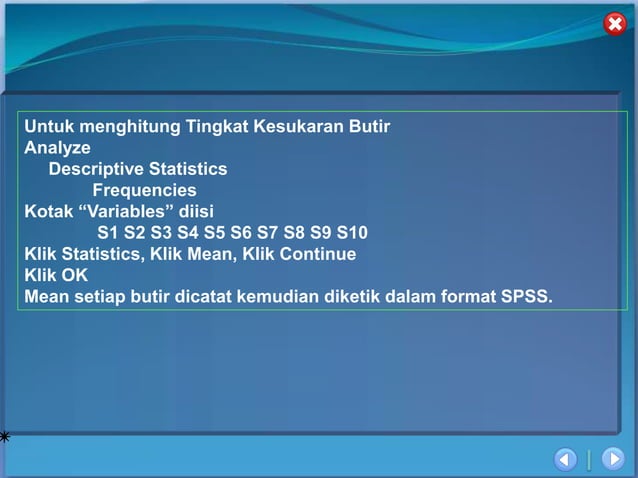 materi spss untuk perkuliahan di perguruan tinggi | PPT