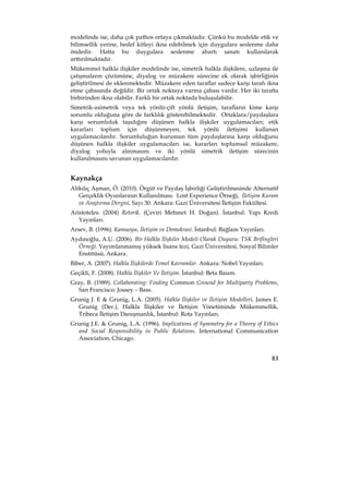 Halkla İlişkiler Modellerinin Gelişimi: İkna ve Müzakere | PDF